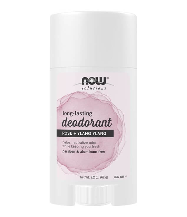 PALMARYA - NOW FOODS | LONG-LASTING DEODORANT ROSE + YLANG YLANG